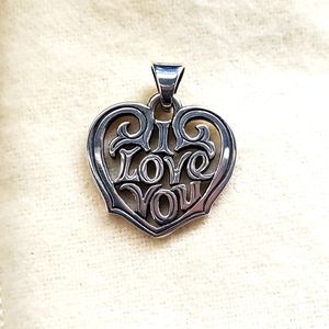 James Avery | Jewelry | Retired James Avery I Love You Heart Pendant ...